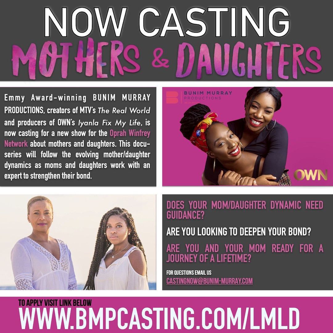 Now Casting Mothers And Daughters Casting With Joy