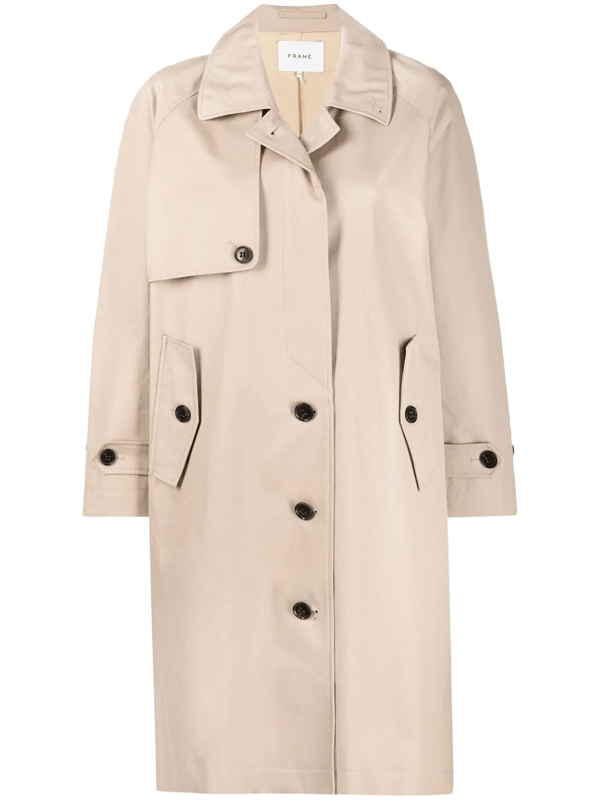 Frame Cotton Twill Trench Coat Tradingbasis