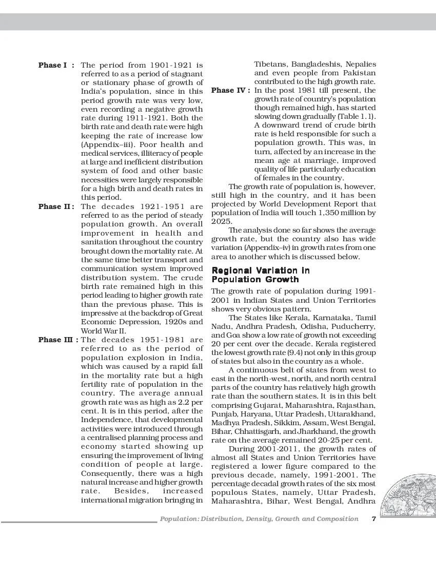 Up Board Book Class 12 Geography India People And Economy Chapter 1