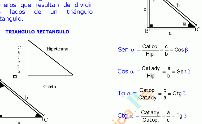 Matematicas Con Adriana Razones Trigonometricas En Un Otosection