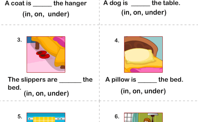 Preposition Silly Sentences In On Under Prepositions Sentences Otosection