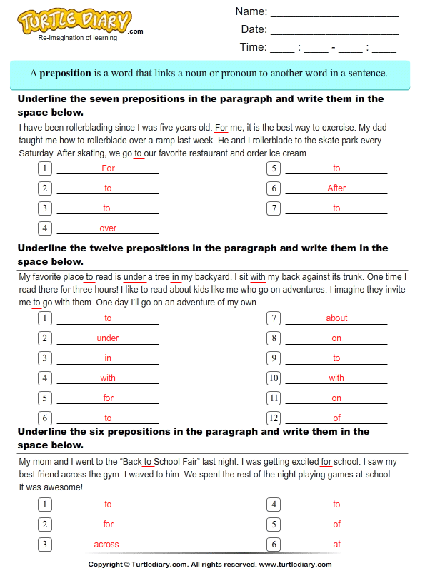 Download And Print Turtle Diarys Fill In The Blanks From Comprehension