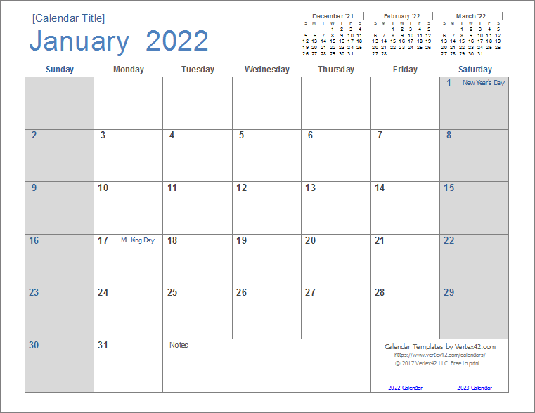 2022 Monthly Calendar Printable Free Letter Templates Printable Riset