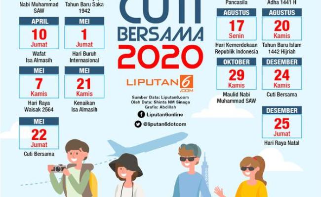 Infografik Jadwal Libur Dan Cuti Bersama 2020 Vrogue Bilarasa