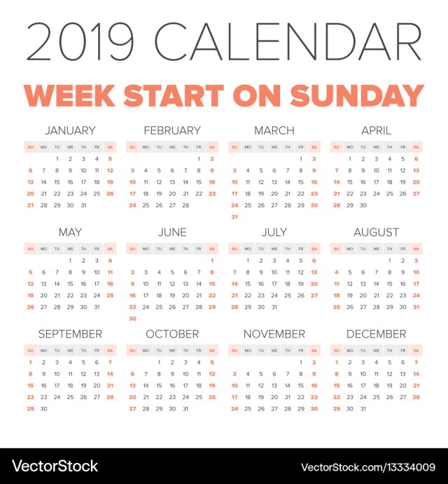 2019 Yearly Calendar Free Download Printable Templates Lab