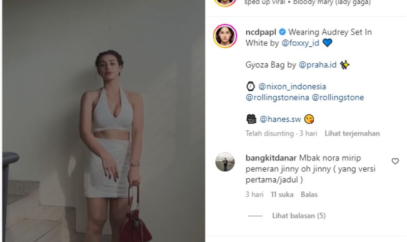 Nora Alexandra Dipuji Makin Seksi Dan Cantik Crop Top Dan Rok Mini