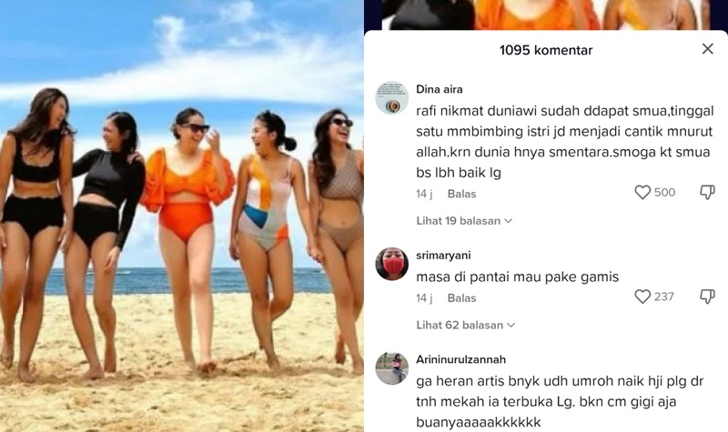 Pamer Aurat Pakai Bikini Nagita Slavina Dibanjiri Hujatan