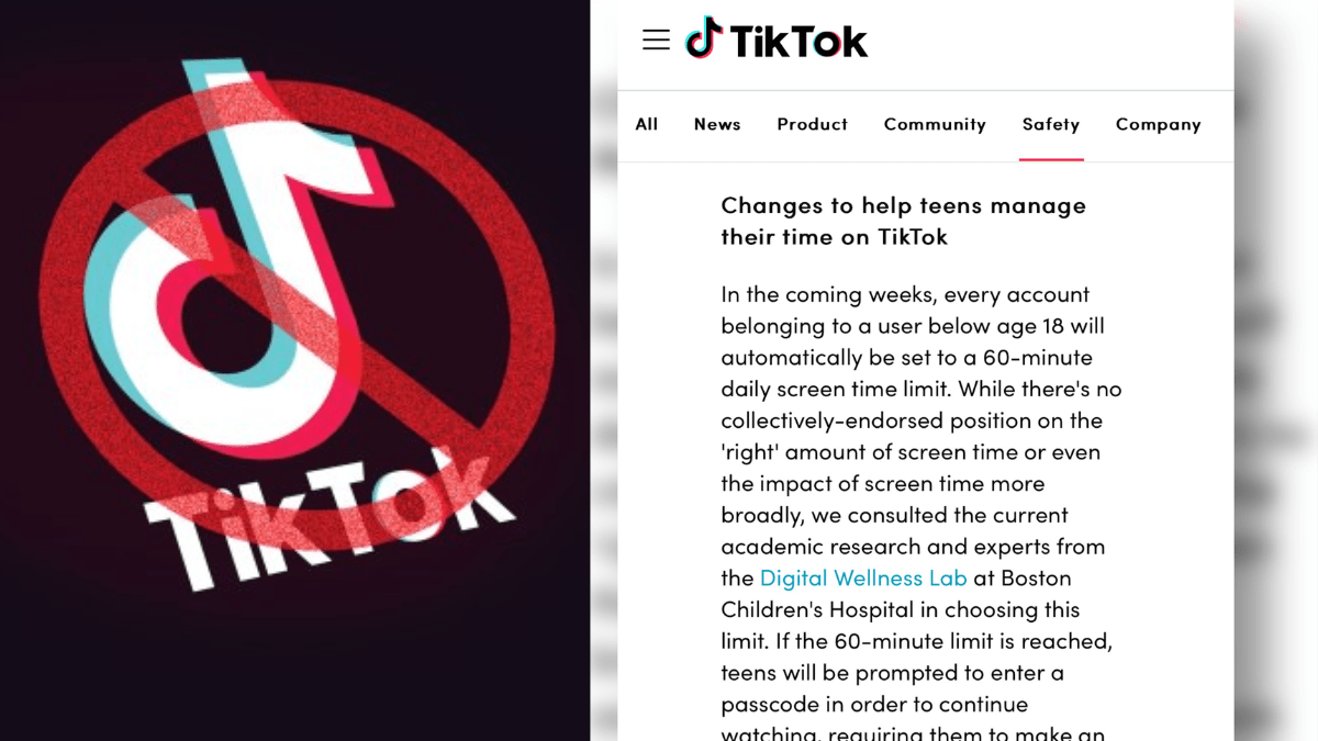 Tiktok Presenta Un Límite De Tiempo Diario De 60 Minutos Para Menores De 18