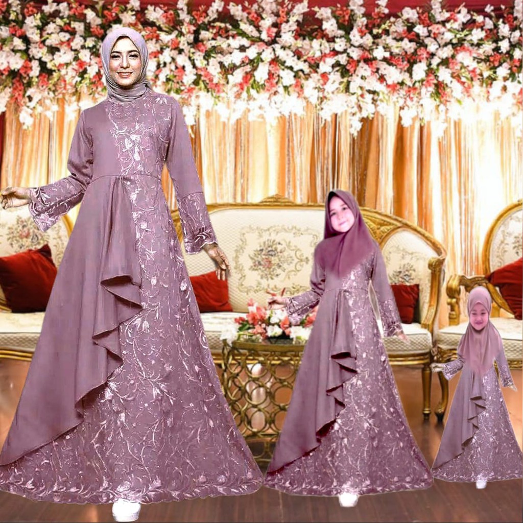 Baju Keluarga Pengantin Hijab 1 Nabighah Nader