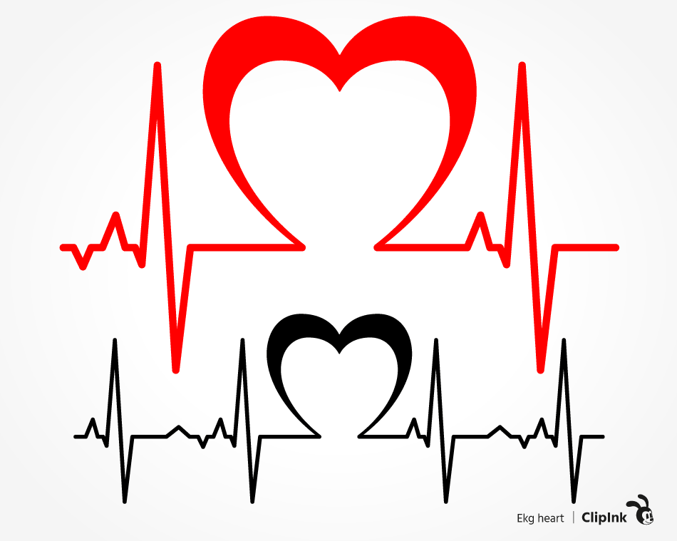 Ekg Heart Svg Heartbeat Love Svg Png Eps Dxf Pdf Clipink