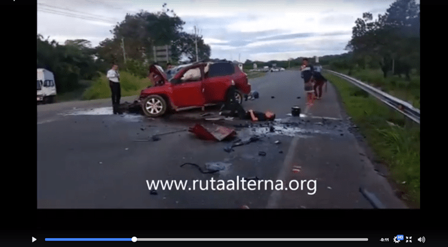 Vídeo Brutal Choque Deja Tres Personas Calcinadas Y Cuatro Heridas