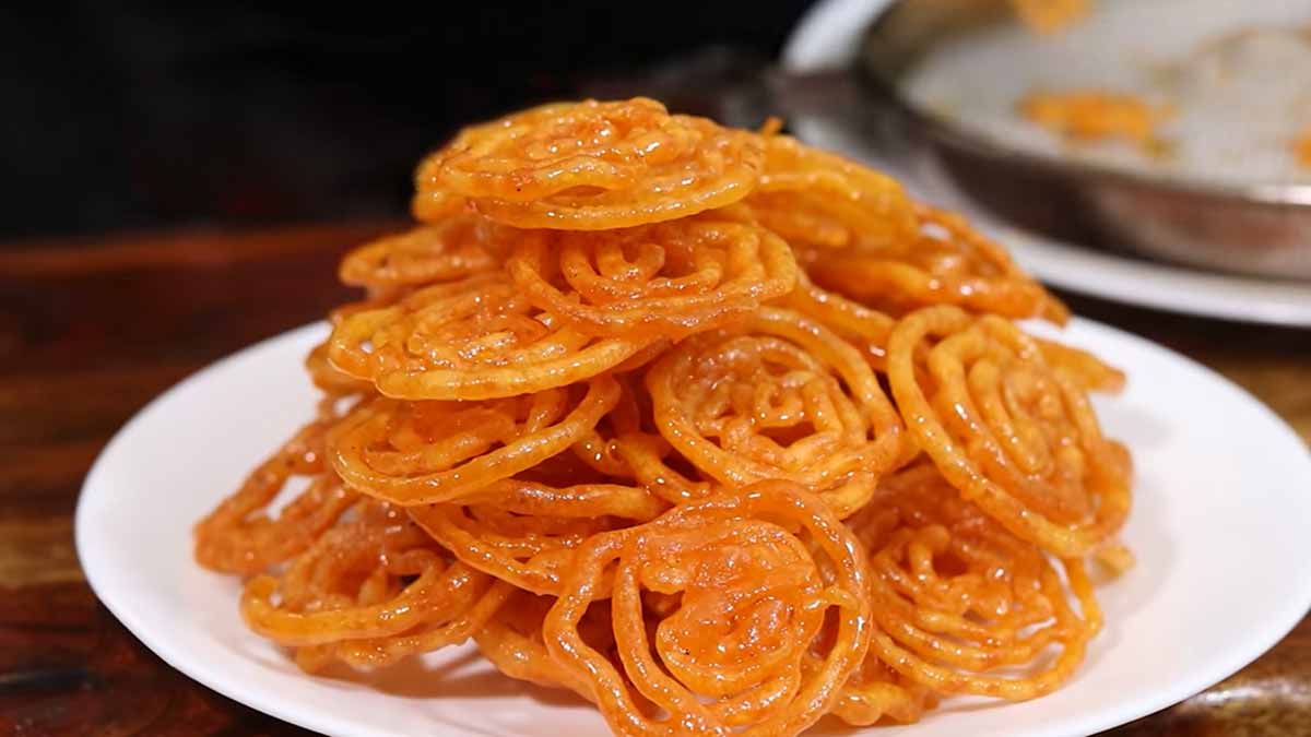 Jalebi Recipe In Hindi जलेबी रेसिपी Crispy Jalebi Anu Food Club