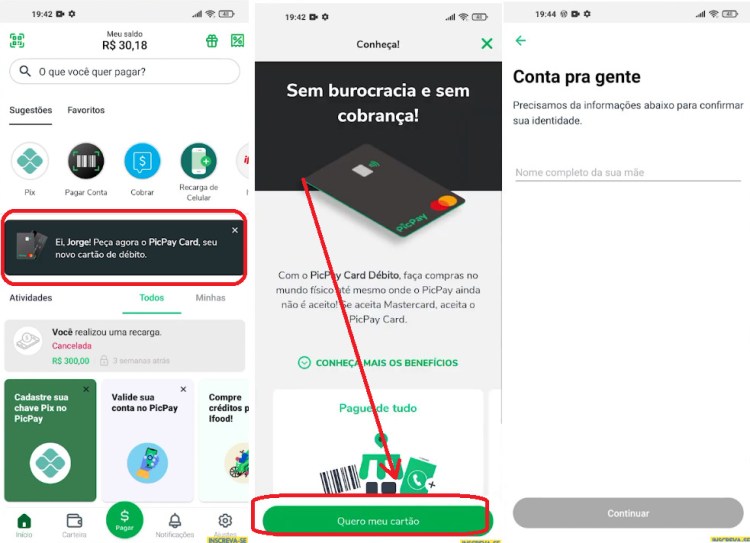 Como Pedir O Cartão Do Picpay Androidemloop