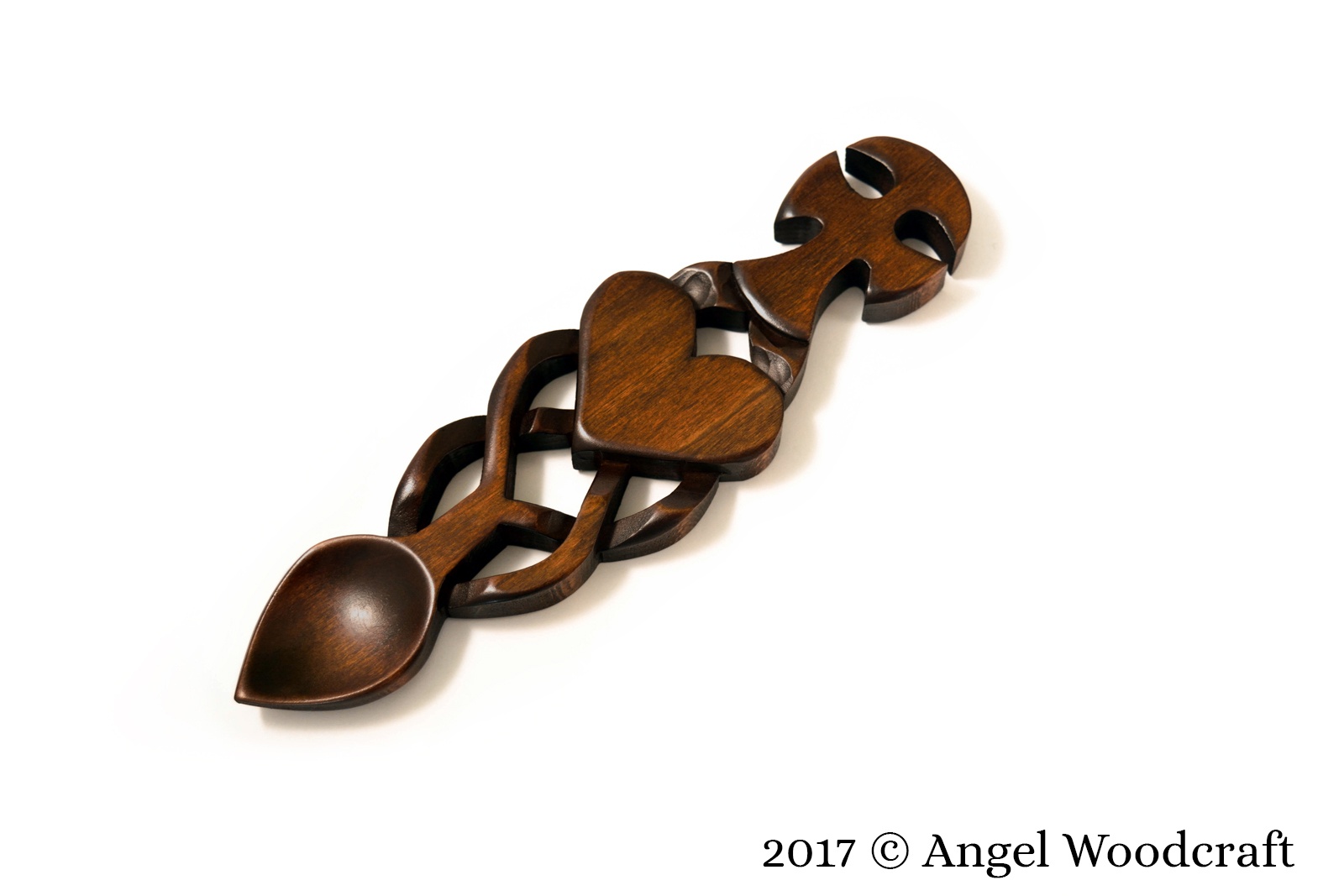 Christs Passion Welsh Love Spoon 122 Angel Woodcraft