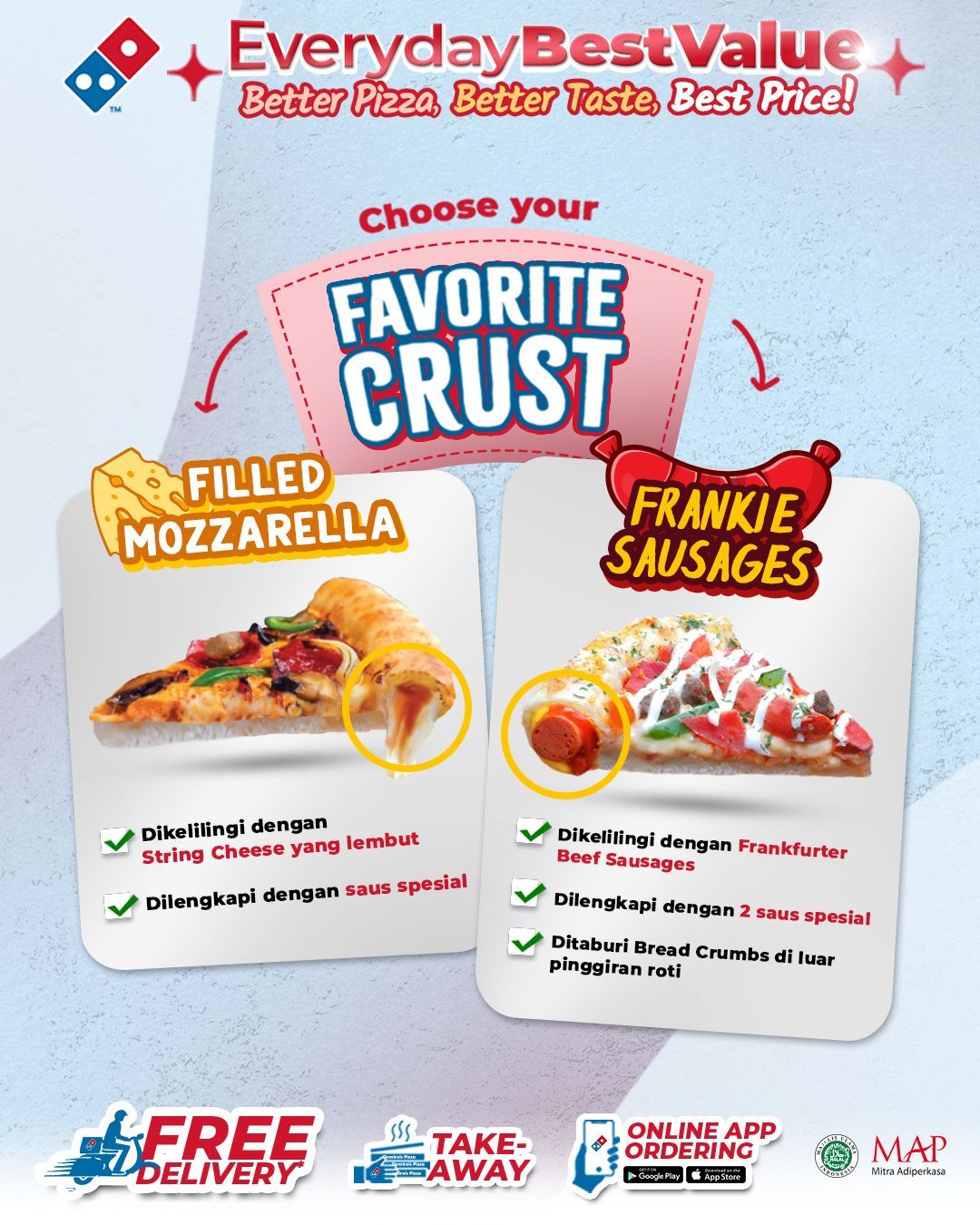 Dominos Pizza Apa Bedanya Hand Tossed Pan Thin Crust