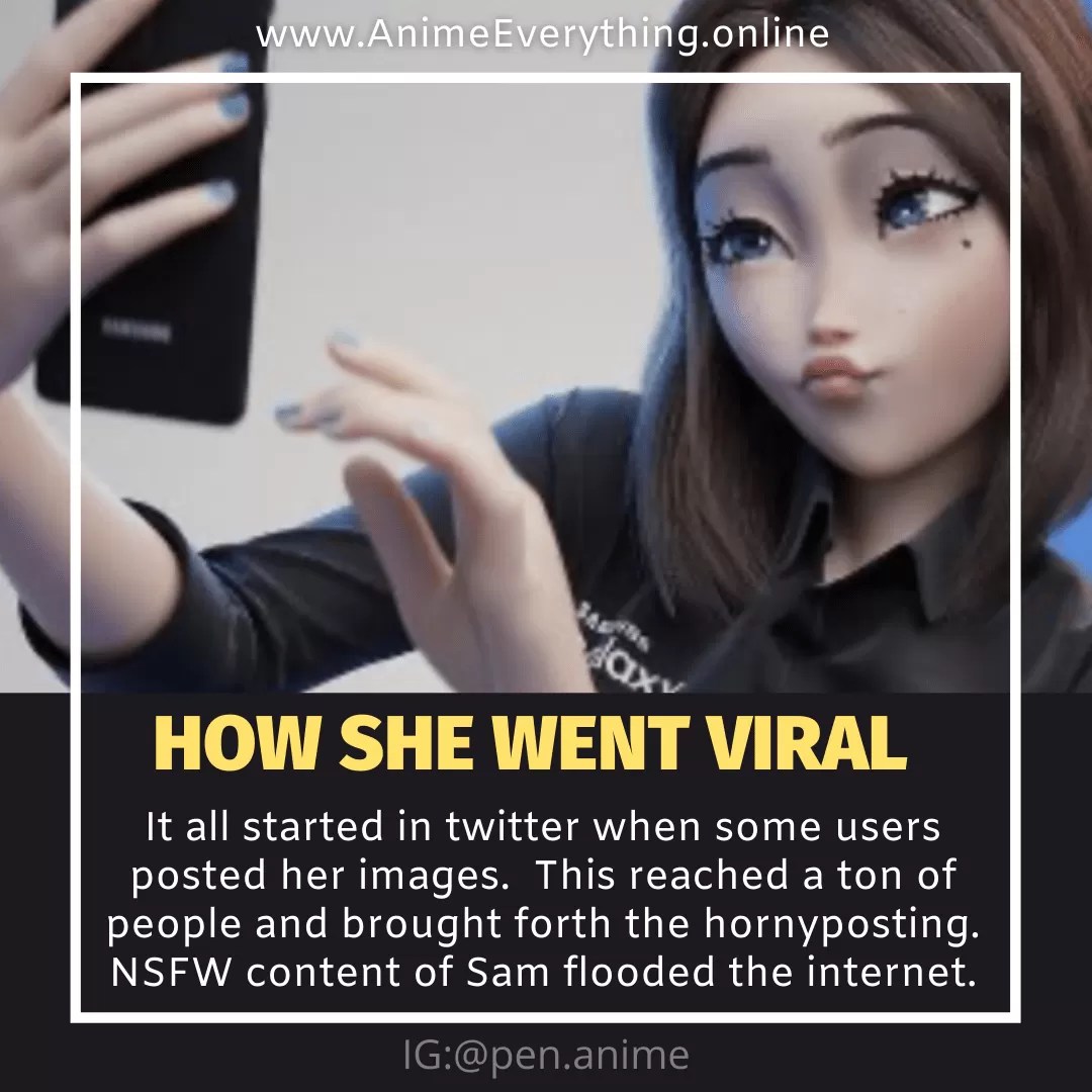 Birth Of The Samsung Waifu Samsungs Mascot Girl Sam Goes Viral