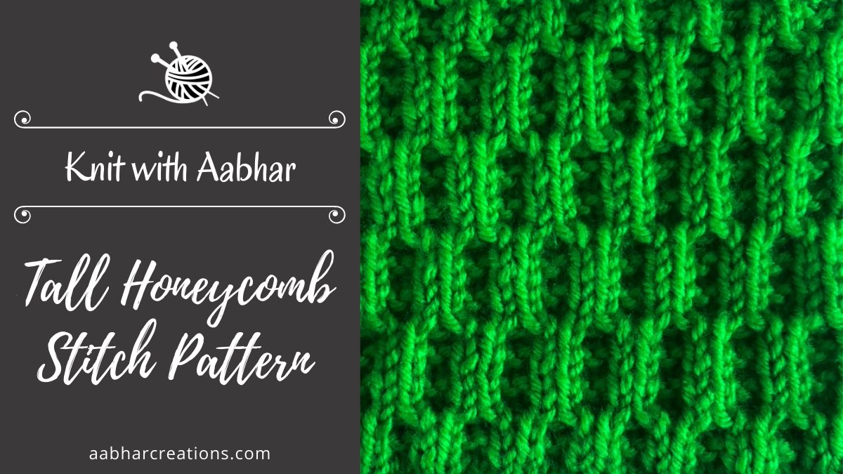 Tall Honeycomb Stitch Pattern Knit With Aabhar Aabhar Creations