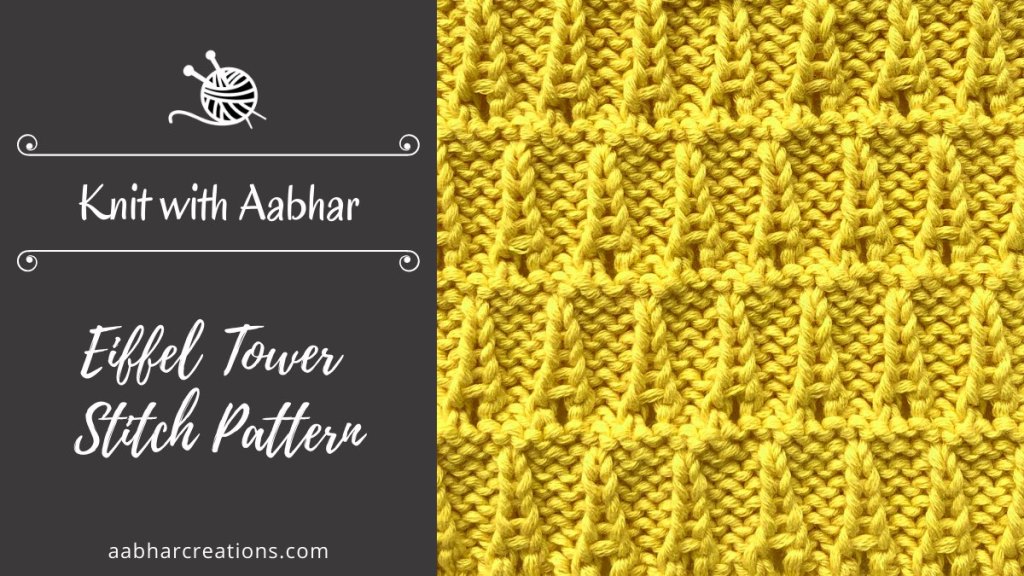 Eiffel Tower Stitch Pattern Knit With Aabhar Aabhar Creations