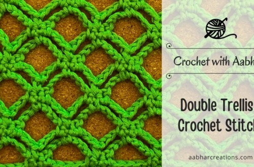 Crochet With Aabhar Peephole Chevron Stitch Aabhar Creations