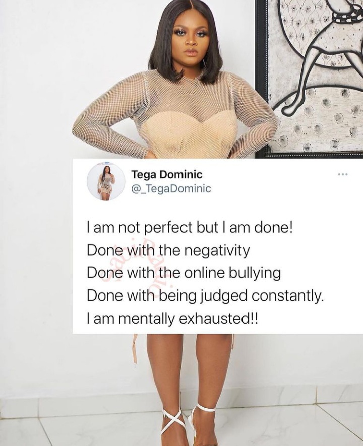 Bbnaija 2021 Tega Deactivates Her Instagram Account Few Hours After