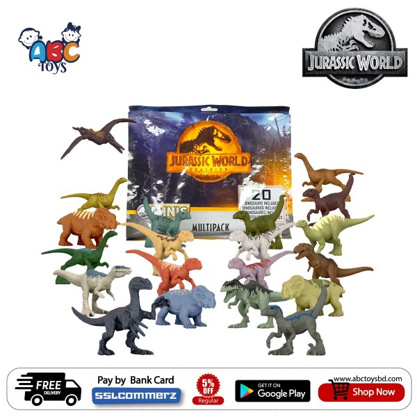 Jurassic World Gyy79 Multipack Mini Dinosaurs Abc Toys