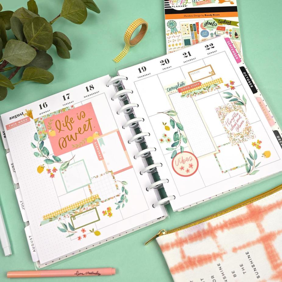 Happy Planner Vertical Layout Ideas Youll Love A Dash Of Kam