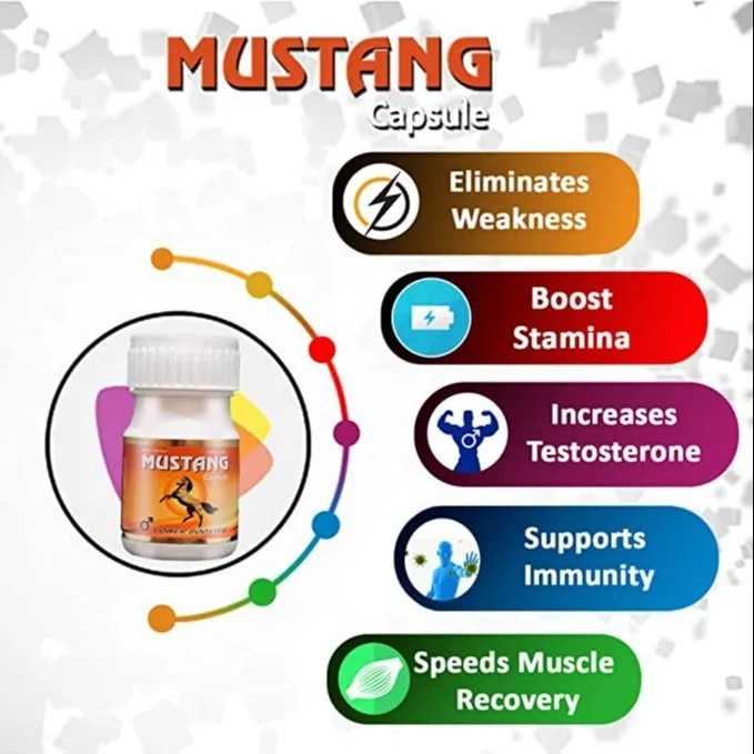 Mustang 100 Original Capsule Best Ayurvedic Sexual Health Capsule