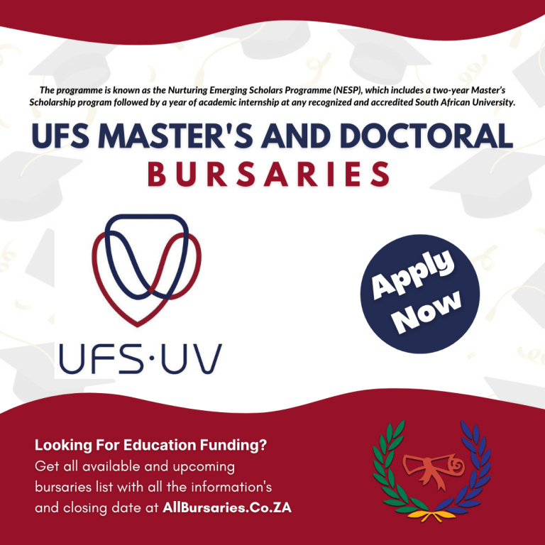 Ufs Masters And Doctoral Bursaries 2023 All Bursaries Sa