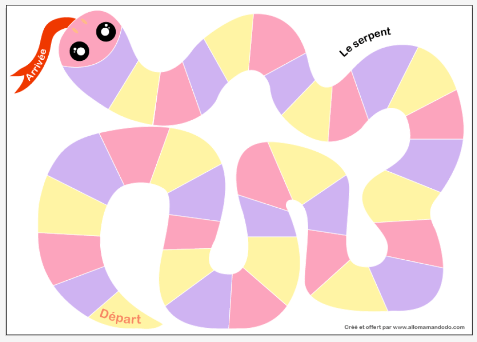 3 Jeux En Famille à Imprimer Les Serpents Allo Maman Dodo