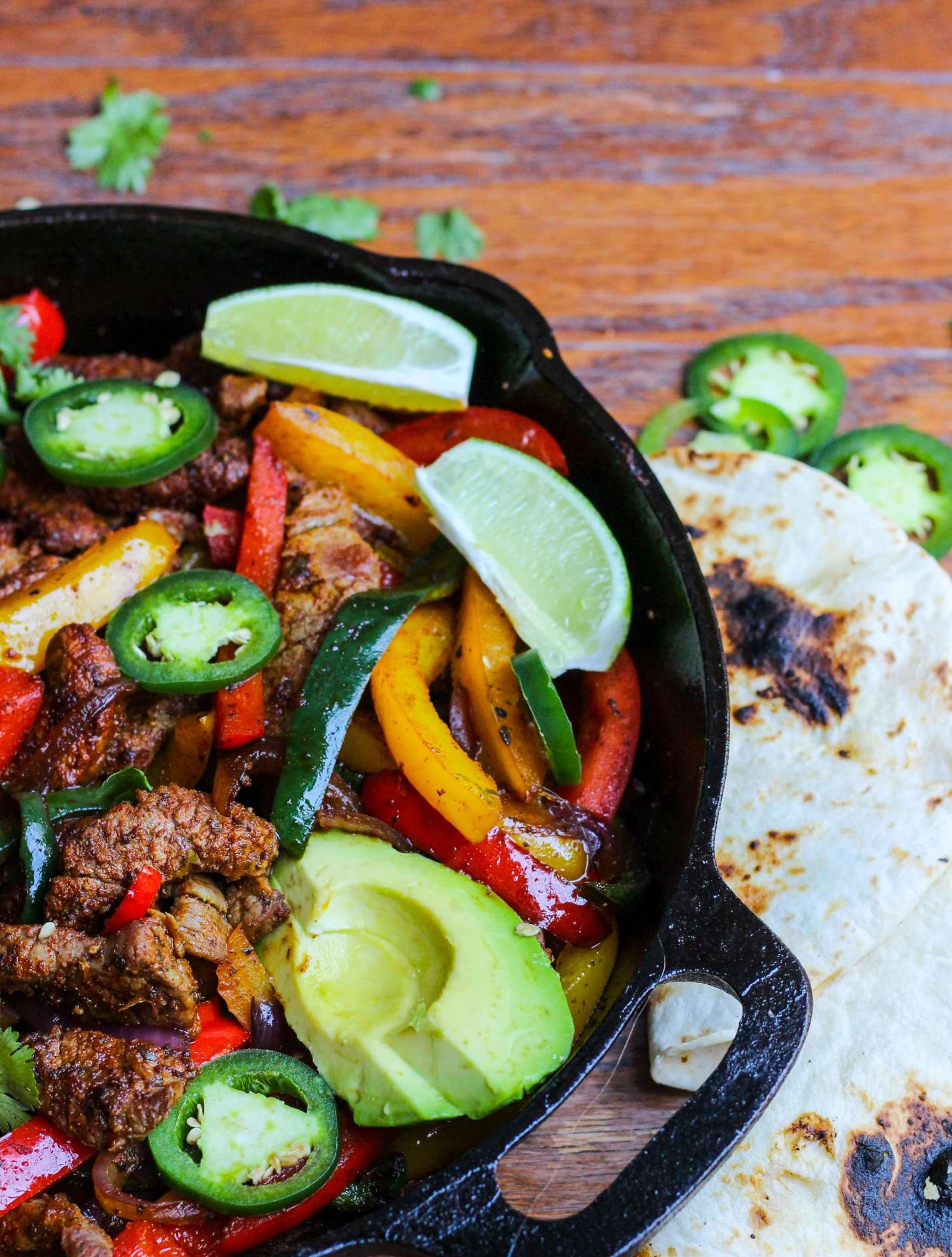 20 Minute Steak Fajita Skillet With Avocado Allys Cooking