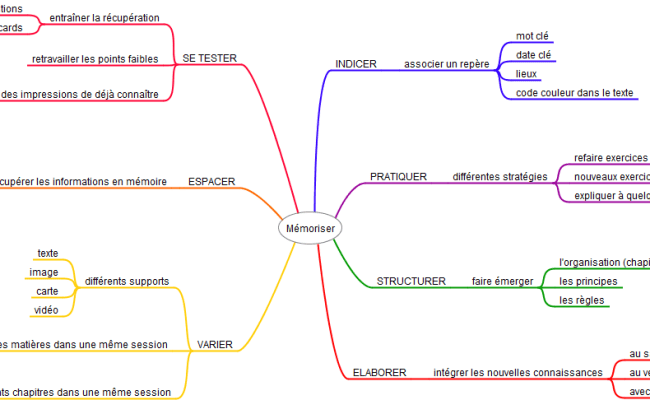 Comment Realiser Une Carte Mentale Apprendre Reviser Memoriser Images