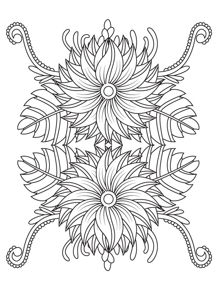 Artherapie Coloriage Mandala Fleurs Pour Adulte Artherapieca