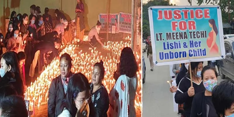 Arunachal Candlelight March Demanding Justice For Late Techi Meena