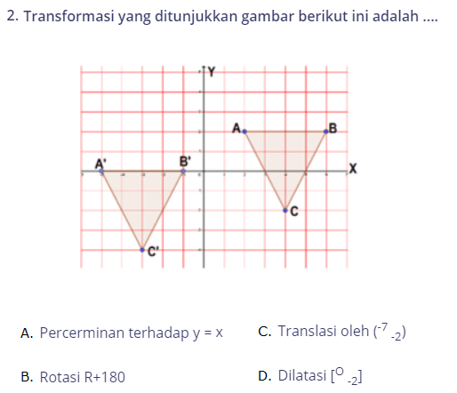 Contoh Soal Transformasi Geometri Soal Un Transformasi Geometri Cara