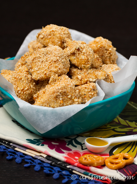 Pretzel Crusted Chicken Nuggets Aris Menu