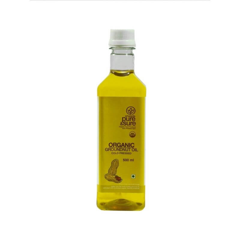 Phalada Pure And Sure Organic Groundnut Oil 500ml