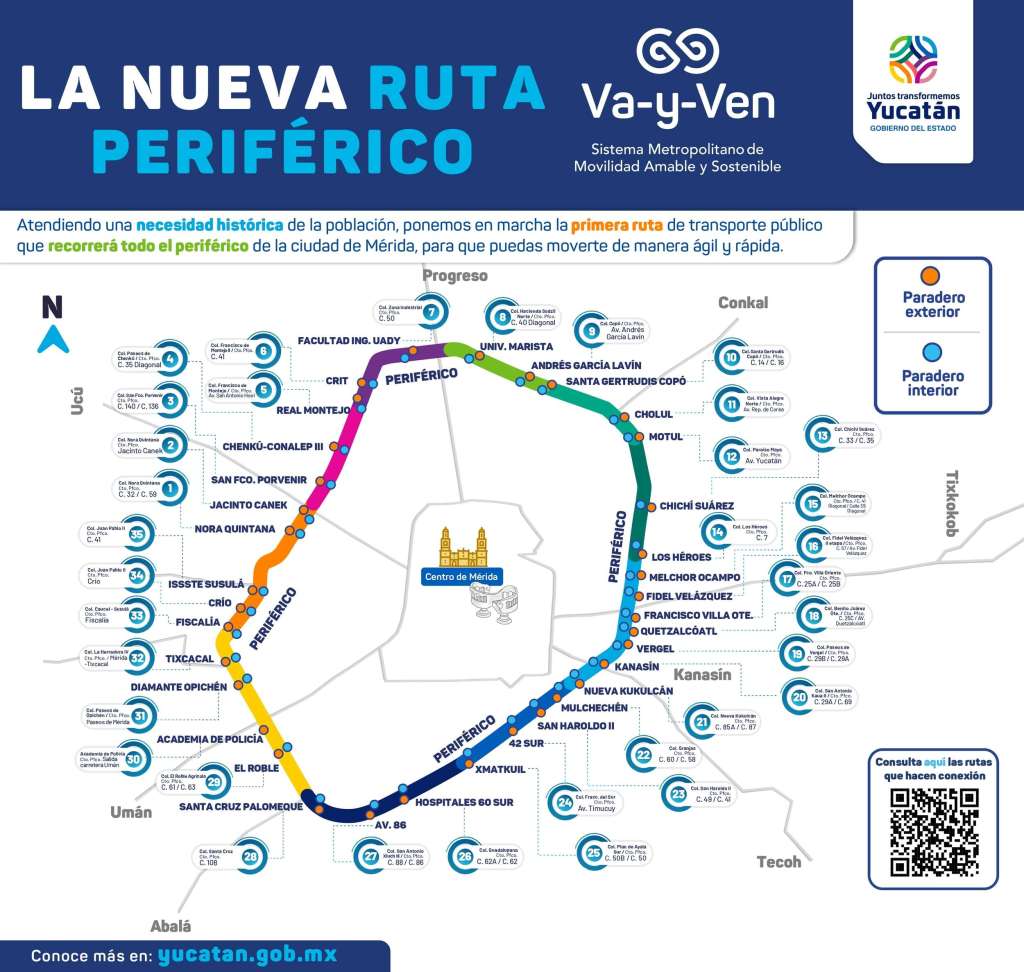 Ruta Va Y Ven Mérida Costos Paraderos Y Horarios 2024