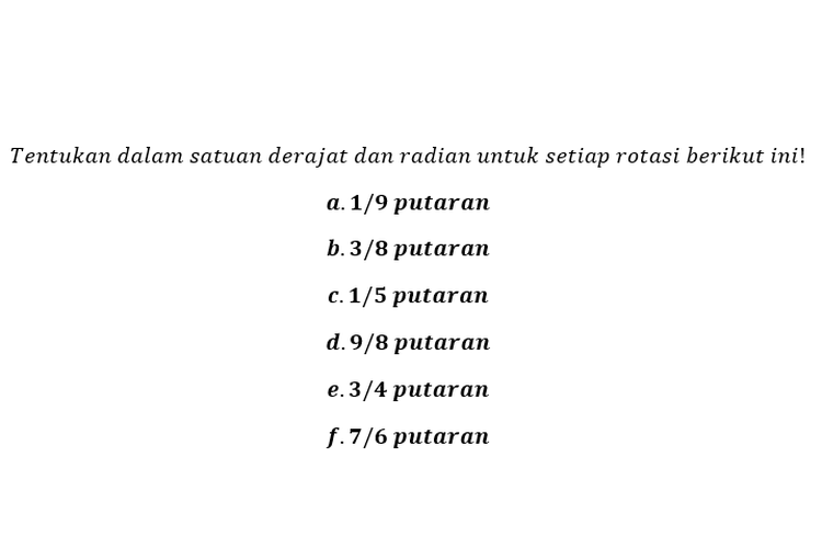 Contoh Soal Radian Ke Derajat Dan Jawabannya Soal 15 Dots Dots Dots