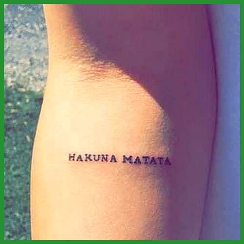 Hakuna Matata Tattoo Tattoo Designs For Women