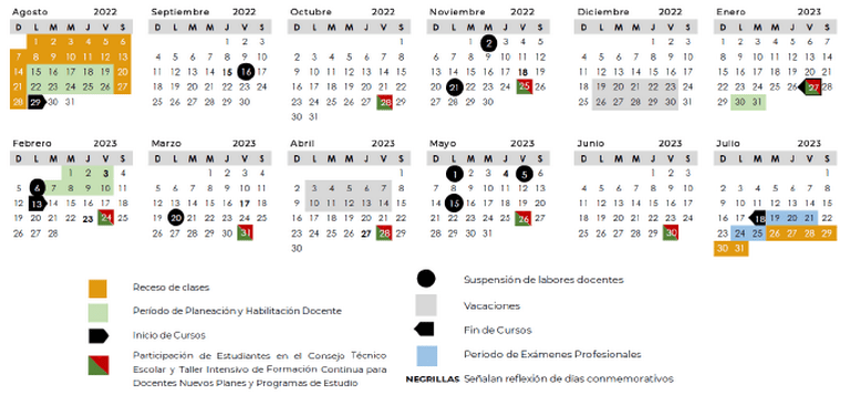 Este Es El Nuevo Calendario Escolar 2022 2023 En Coahuila A Tiempo