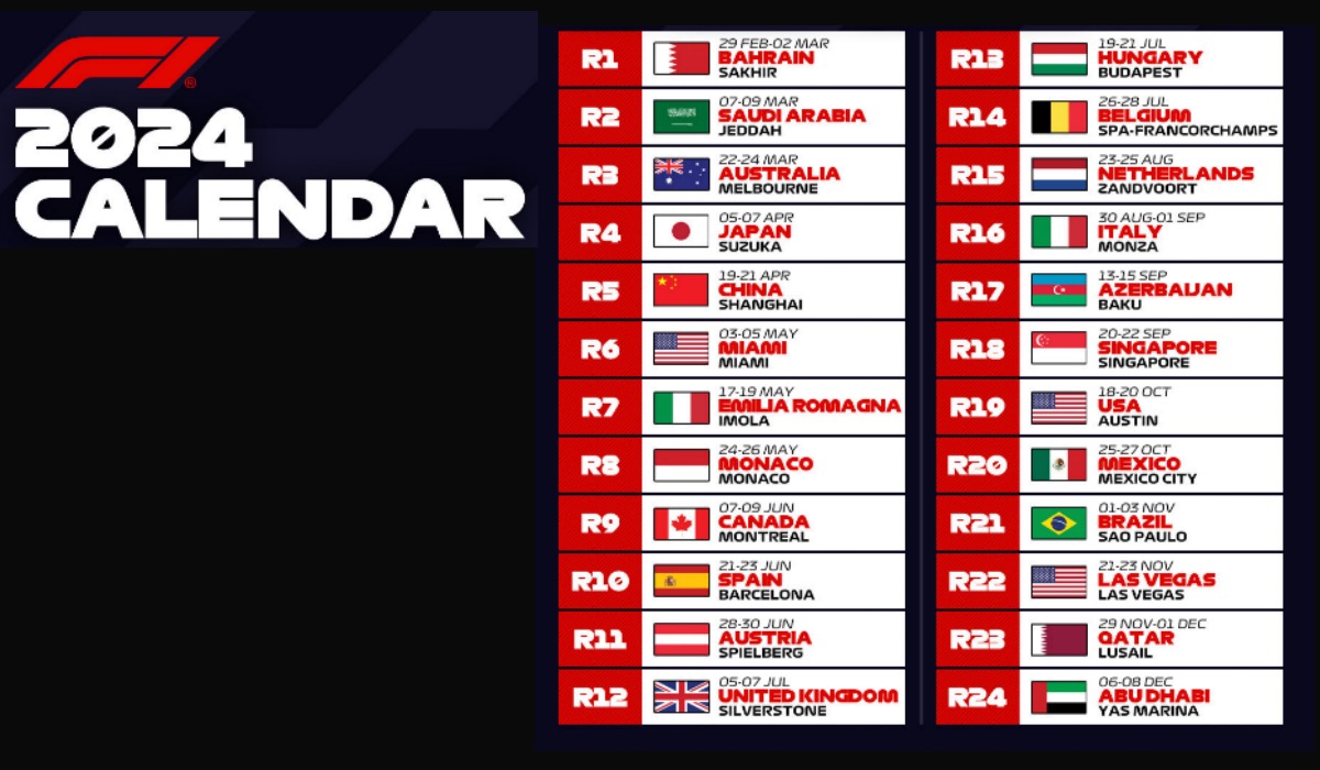 Calendrier F1 2024 Dates Et Horaires Image To U