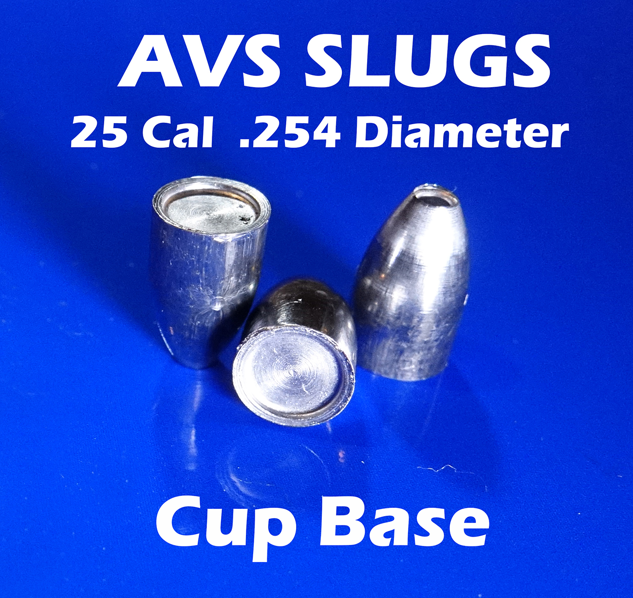 254 Diameter Cup 25 Caliber Slugs Hollow Point 28 To 48 Grains 100