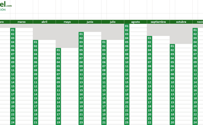 Plantillas Calendario En Excel 2019 Plantilla Calendario Excel Otosection