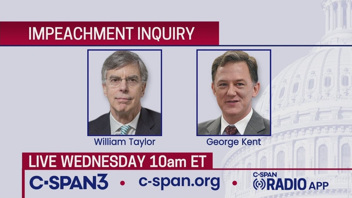 Watch Trump Impeachment Hearings William Taylor And George Kent