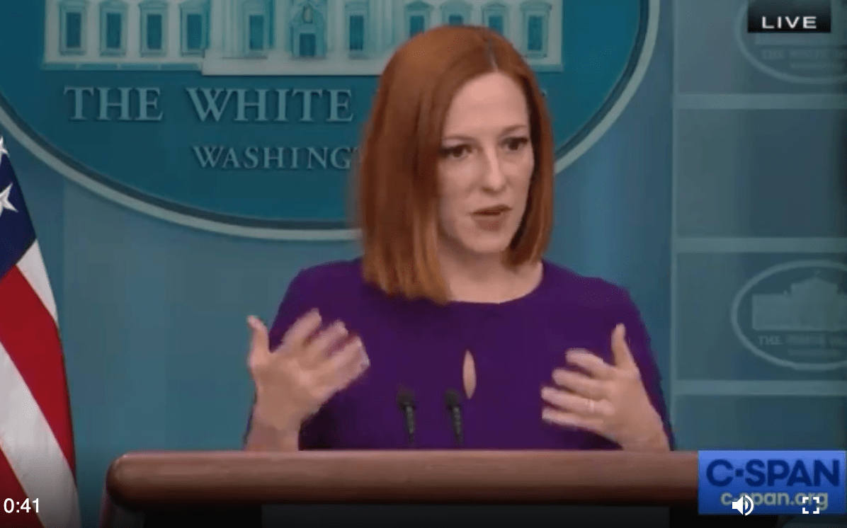 Jen Psaki Points Out That This Concern About Peaceful Protests Outside