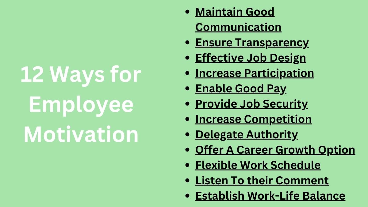 How To Motivate Employees 12 Tips For Success Bokastutor