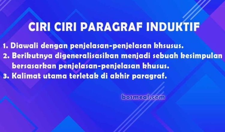 Contoh Paragraf Deduktif Induktif And Campuran Bosmeal