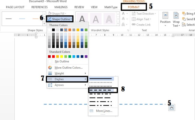 Tutorial Cara Membuat Garis Putus Putus Di Word Excel