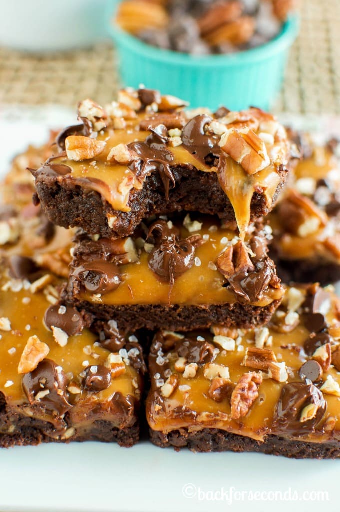 Salted Caramel Turtle Brownies Page 2 Of 2 Back For Seconds