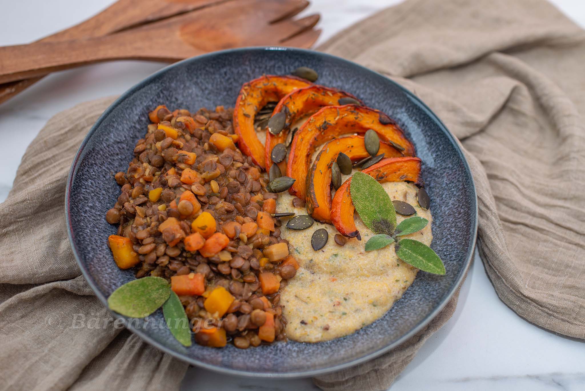 Pilz Polenta Mit Linsen Ragout Bärenhunger Blog